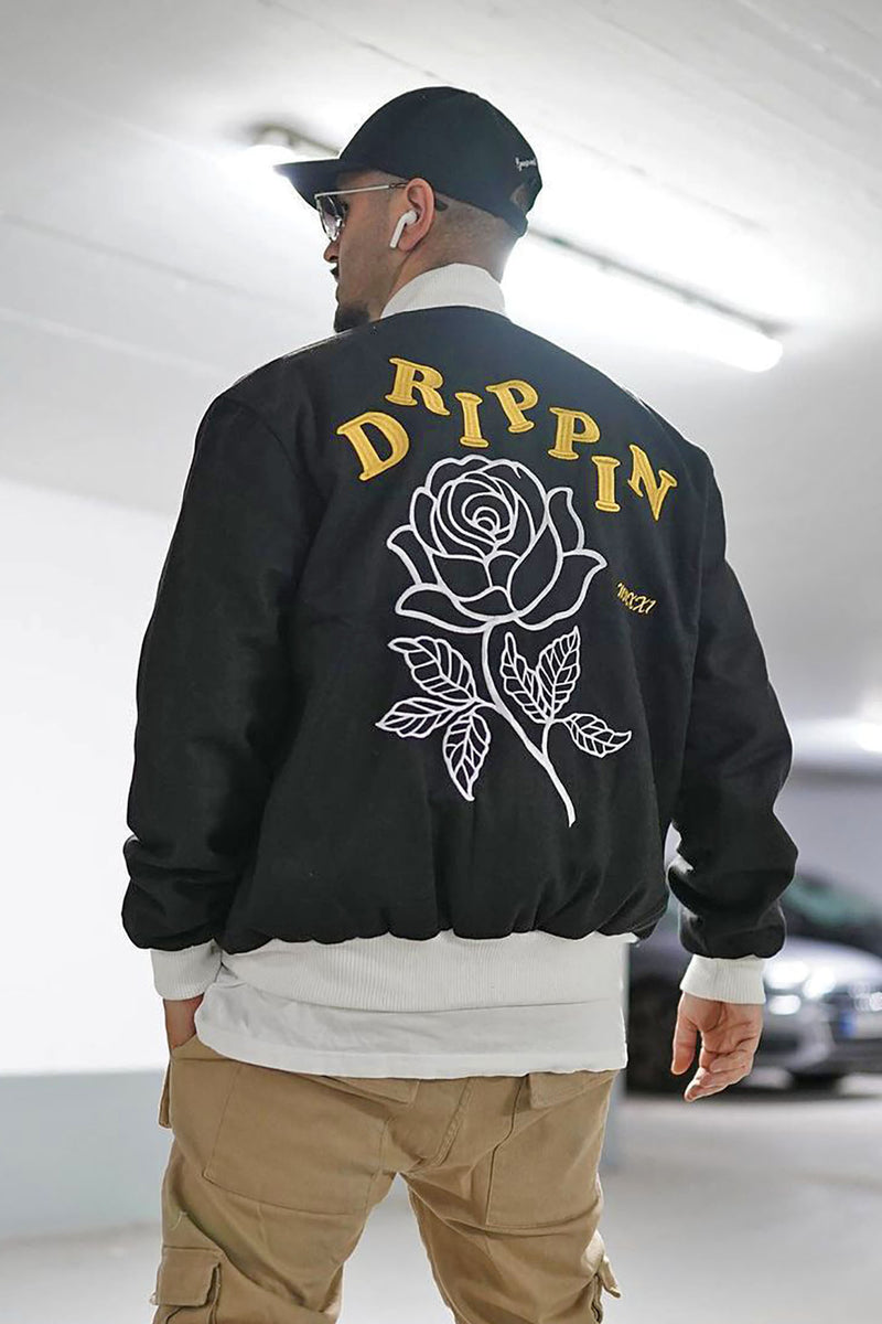 Drippin Letterman Jacket - Black | Fashion Nova, Mens Jackets | Fashion ...
