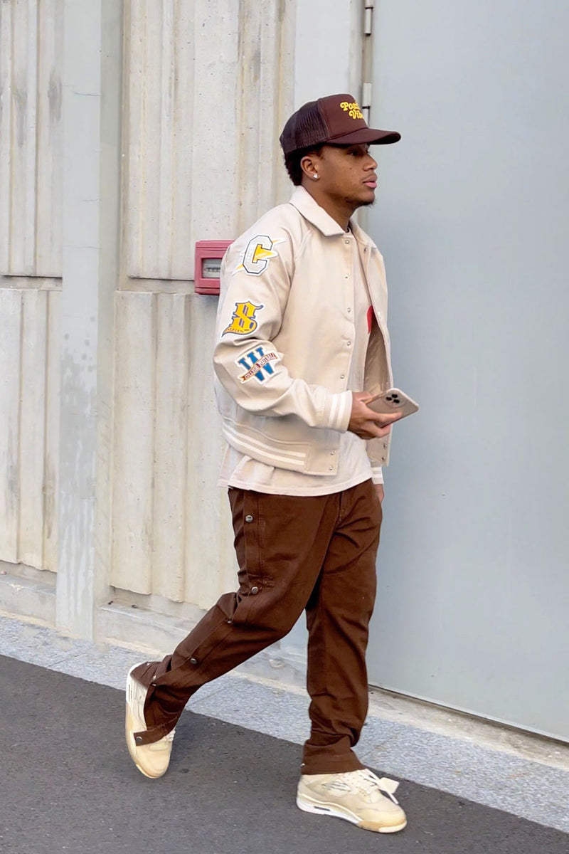 Easy Side Snap Button Pants - Brown | Fashion Nova, Mens Pants ...