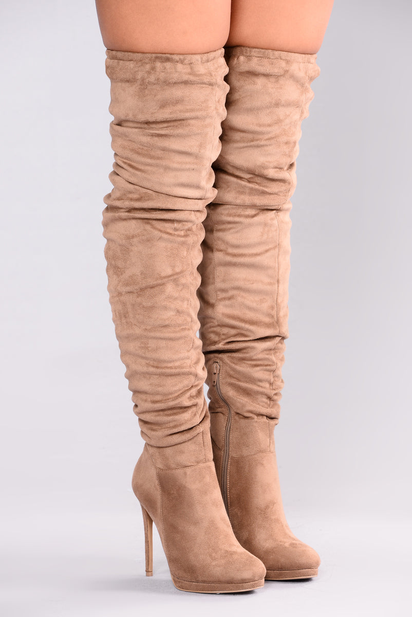 Lorene Over The Knee Boot - Taupe | Fashion Nova, Shoes | Fashion Nova