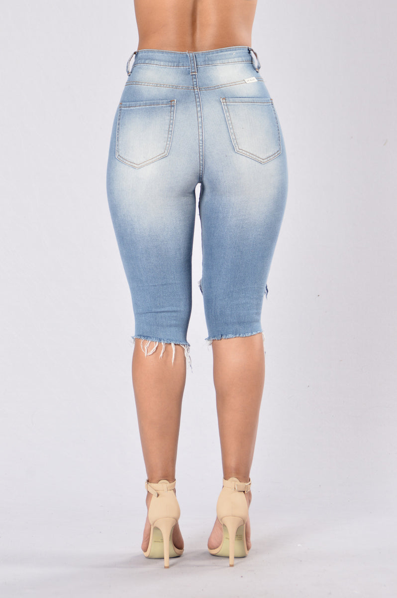 Bees Knees Shorts - Medium Light | Fashion Nova, Jean Shorts | Fashion Nova