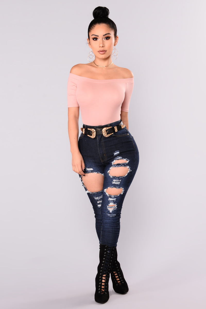 Avery Off Shoulder Bodysuit - Mauve | Fashion Nova, Basic Tops ...