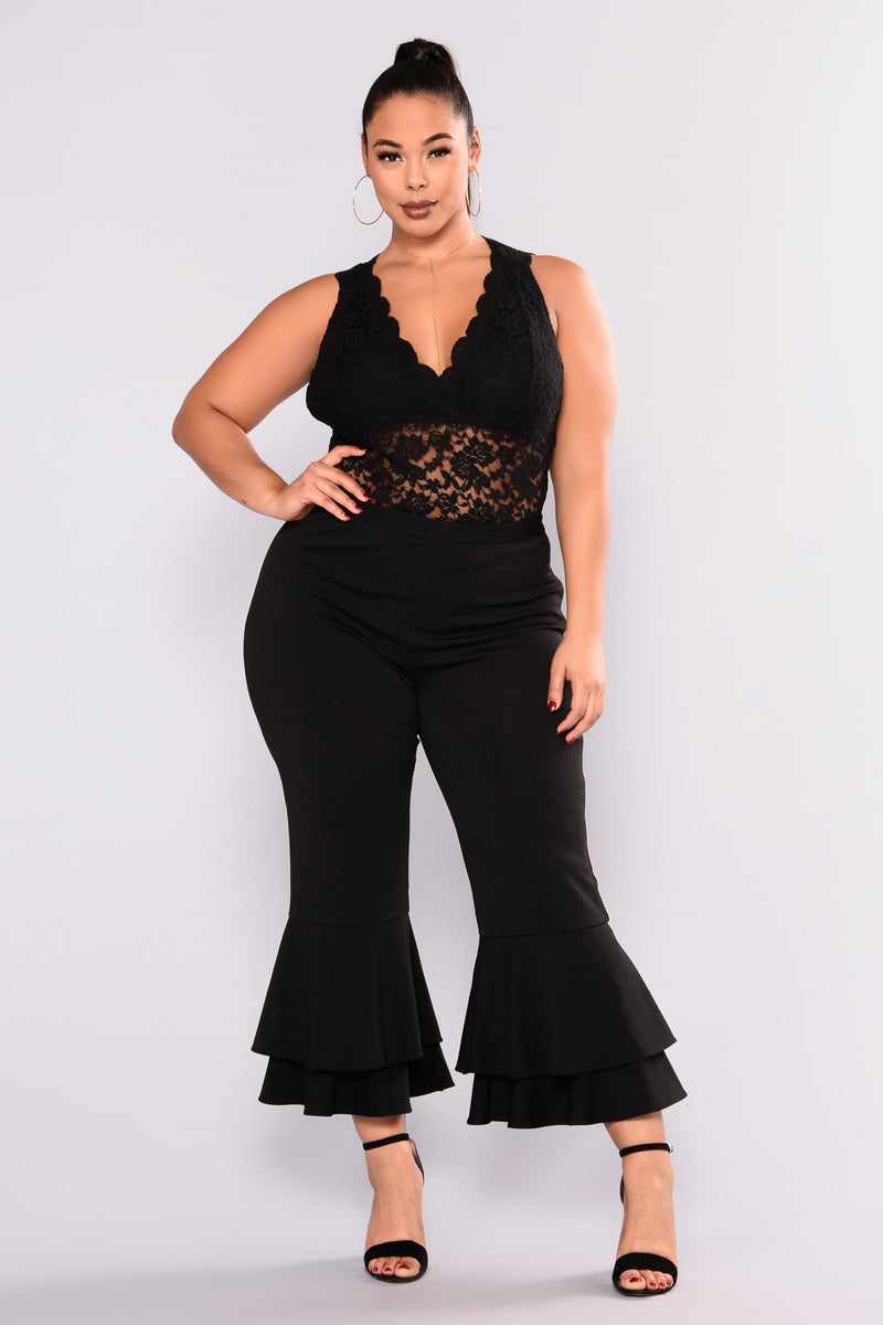 Emily Rae Scallop Edged Bodysuit - Black | Fashion Nova, Bodysuits ...