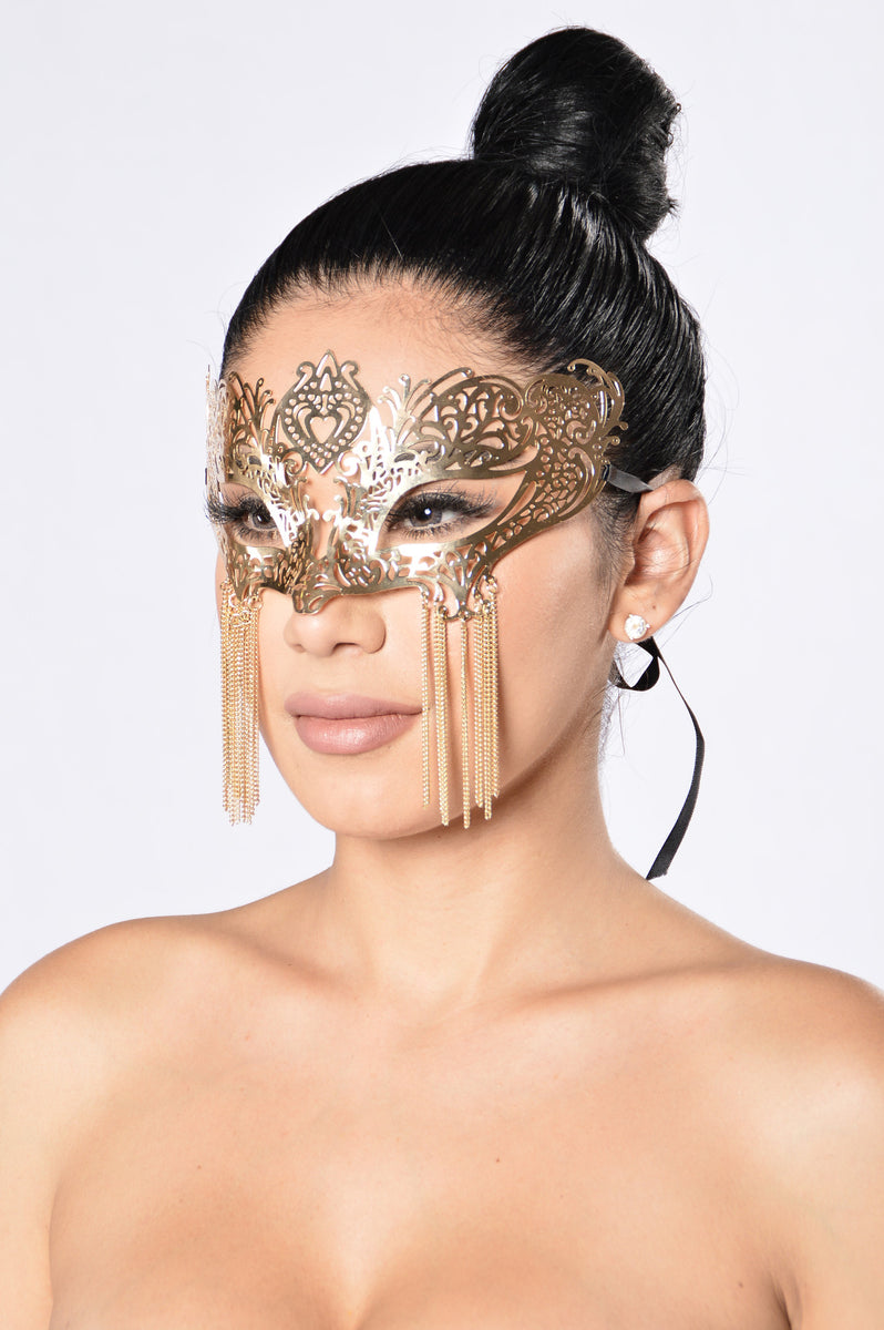 Masquerade Ball Mask - Gold | Fashion Nova, Seasonal | Fashion Nova