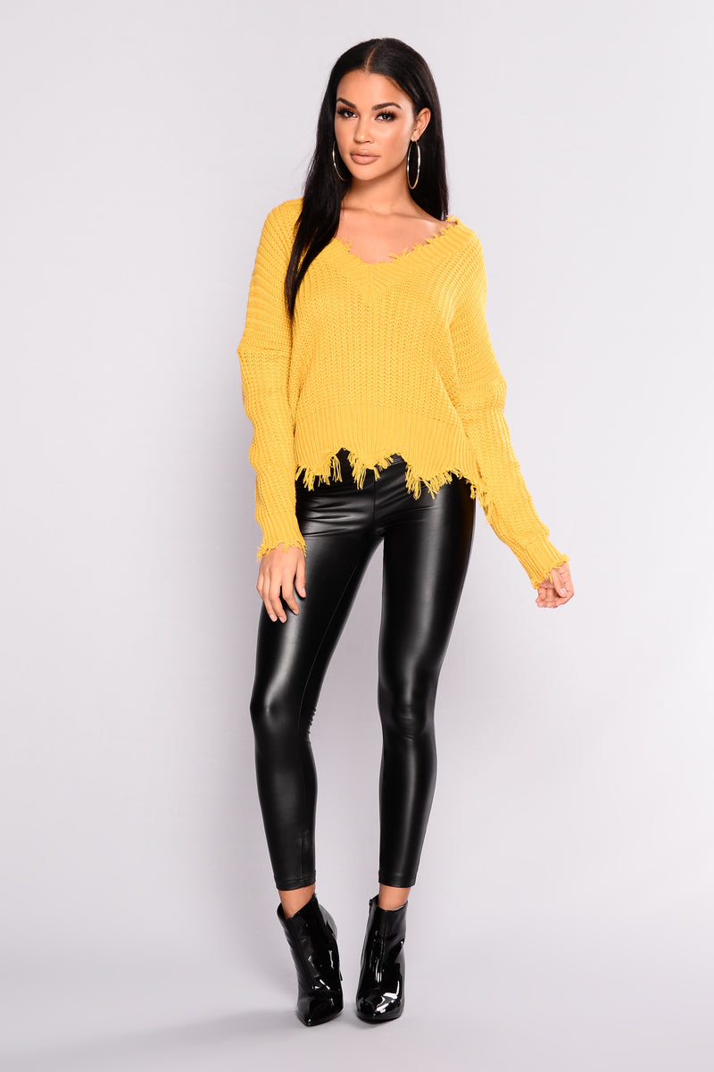 Emotional Distress Sweater - Mustard | Fashion Nova, Sweaters | Fashion ...