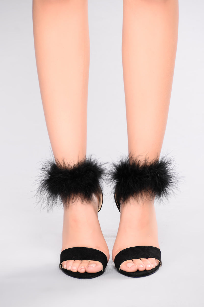 Sheba Feather Heel - Black | Fashion Nova, Shoes | Fashion Nova