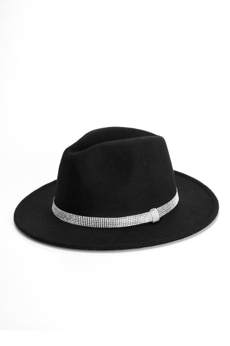 Ice Out My Fedora Hat - Black | Fashion Nova, Accessories | Fashion Nova
