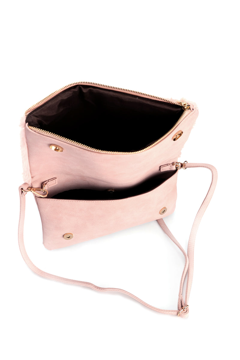 Make The Fur Fly Crossbody - Pink | Fashion Nova, Handbags | Fashion Nova