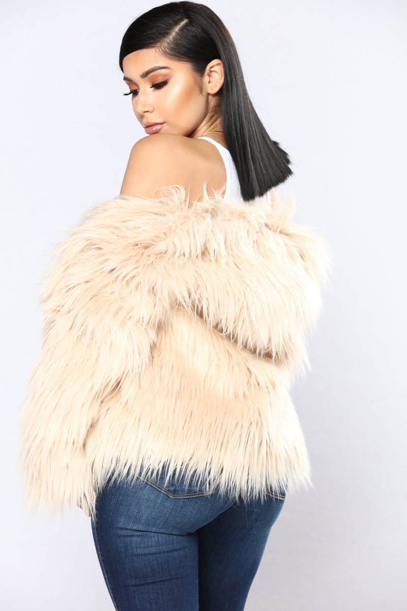In Touch Faux Fur Jacket - Champagne | Fashion Nova, Jackets & Coats ...