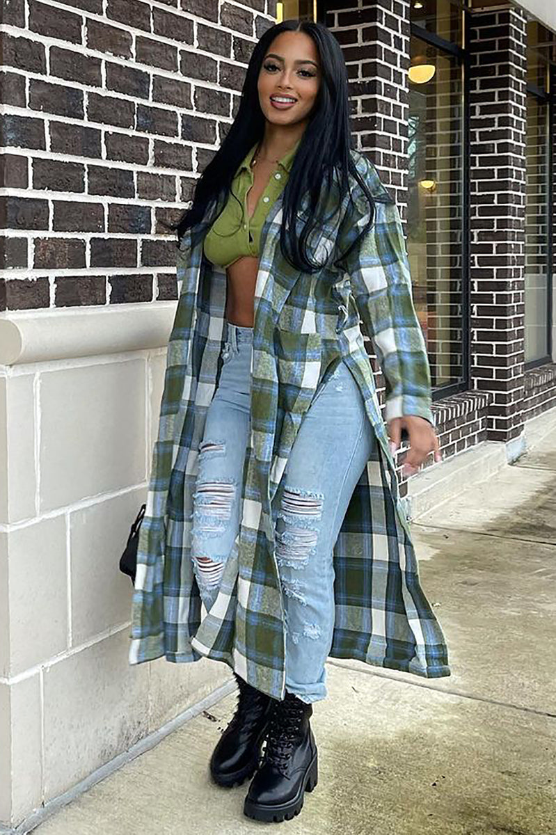 Follow My Lead Coat - Green/combo | Fashion Nova, Jackets & Coats ...