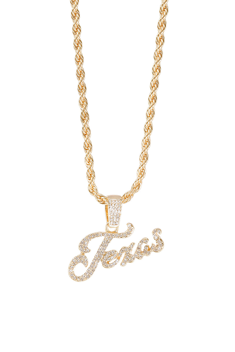 Texas State Pride Chain Necklace - Gold | Fashion Nova, Mens Jewelry ...
