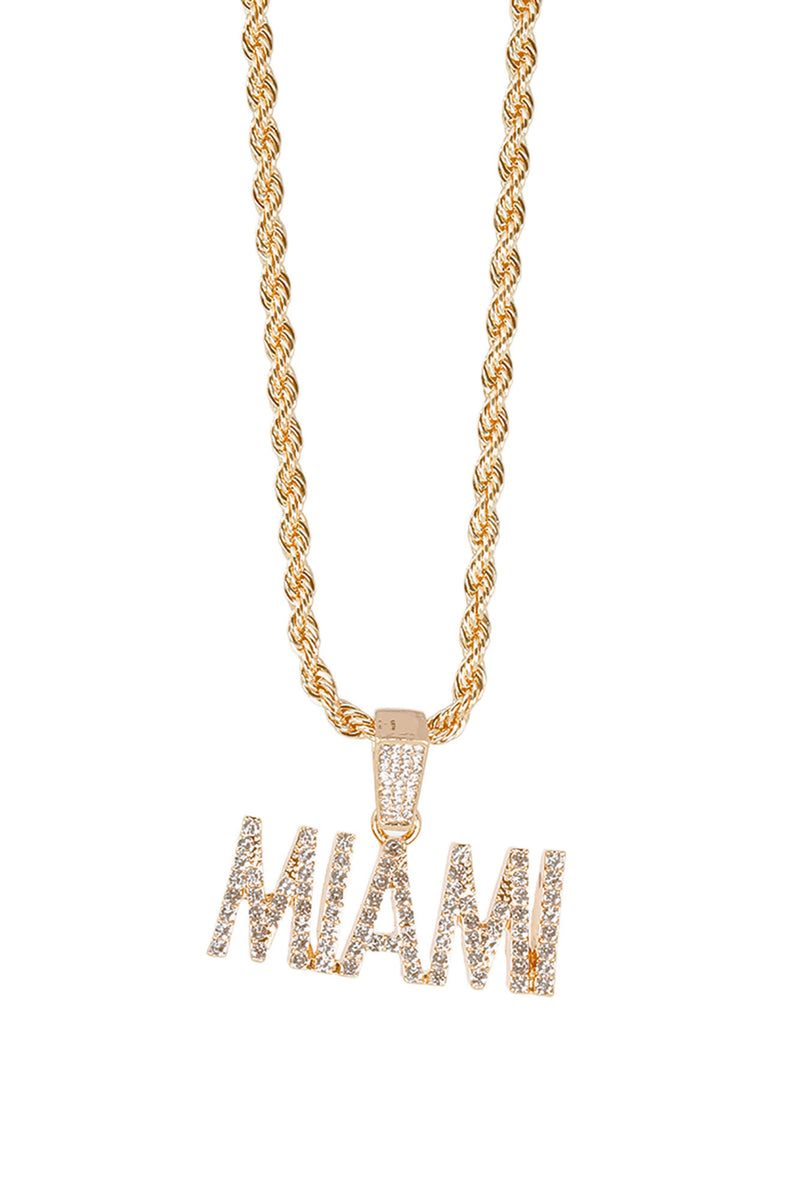 Reppin' Miami Chain Necklace - Gold | Fashion Nova, Mens Jewelry ...