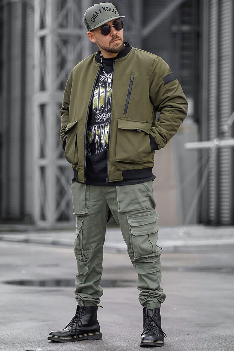 Hit The Line Bomber Jacket - Green | Fashion Nova, Mens Jackets ...