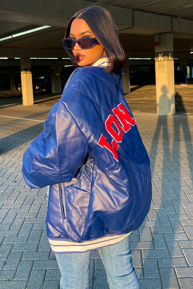 London Eye Bomber Jacket - Navy | Fashion Nova, Jackets & Coats ...