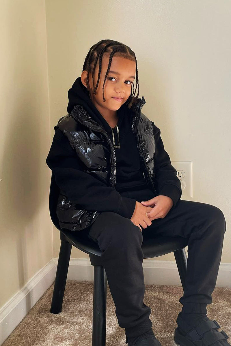 Mini Caleb Puffer Vest - Black | Fashion Nova, Kids Jackets & Coats | Fashion Nova