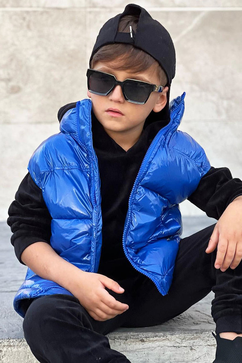 Mini Caleb Puffer Vest - Blue | Fashion Nova, Kids Jackets & Coats ...