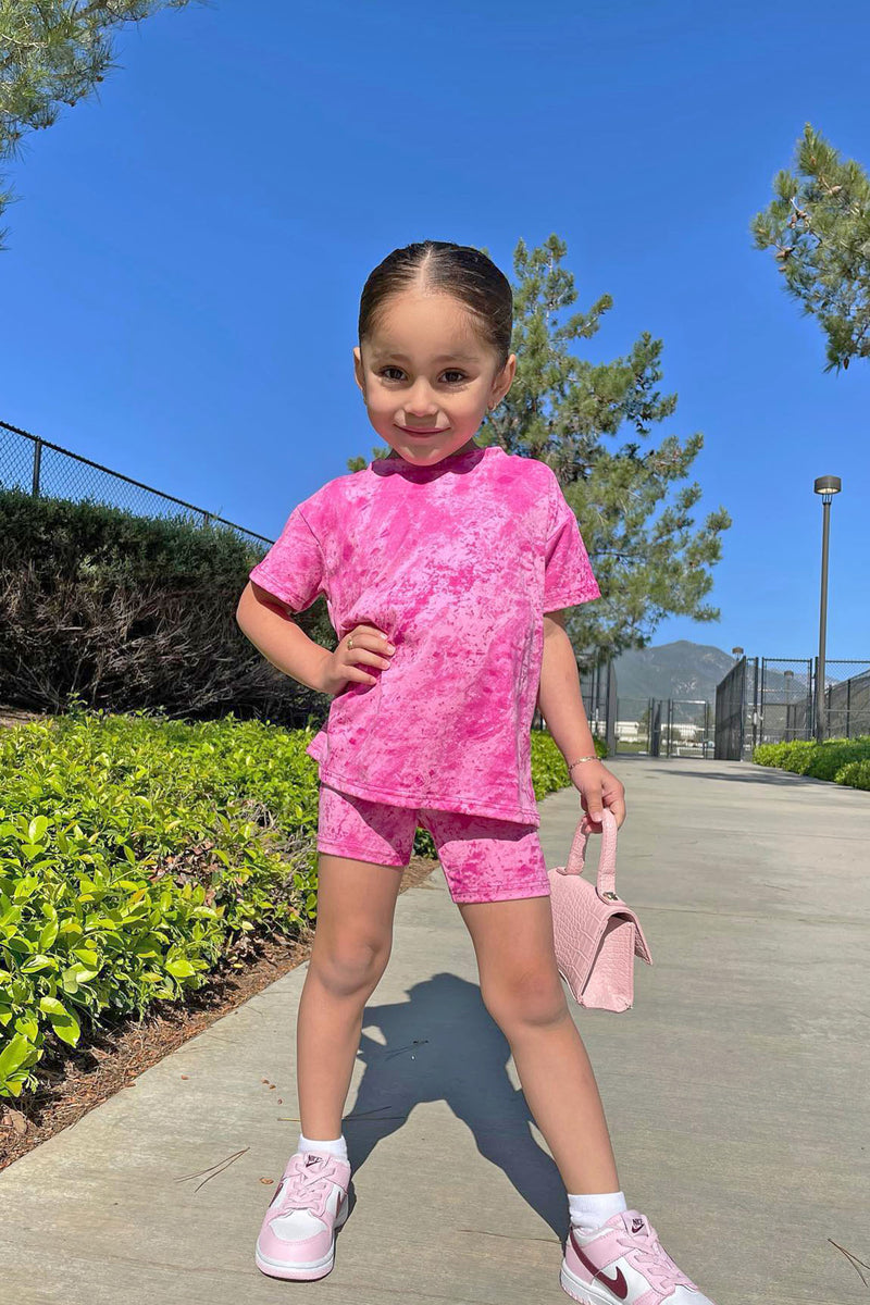 Mini Chelsea Biker Short Set - Magenta | Fashion Nova, Kids Sets | Fashion Nova