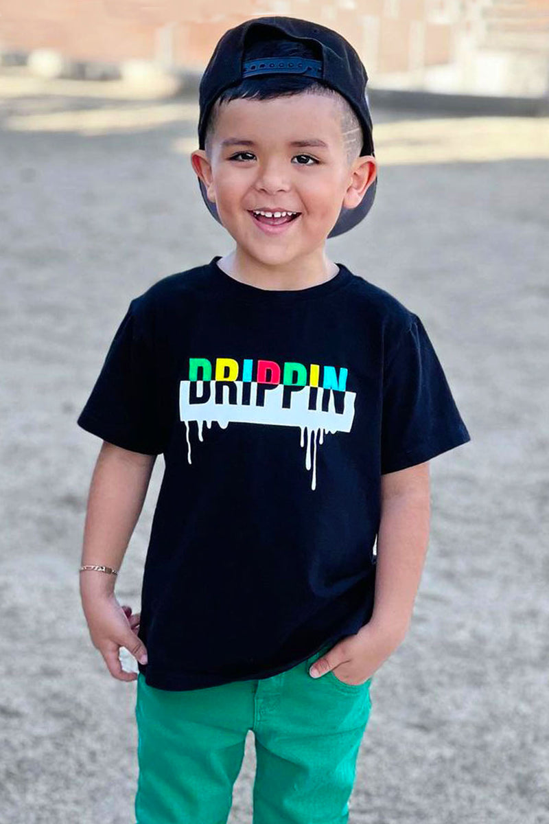 Mini Drippin Short Sleeve Tee - Black | Fashion Nova, Kids Tops & T ...