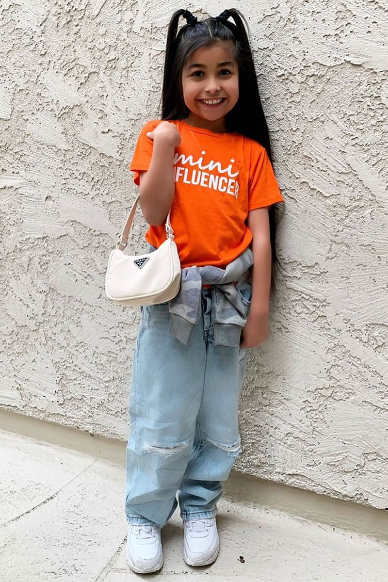 Mini Influencer Tee - Orange | Fashion Nova, Kids Tops & T-Shirts ...
