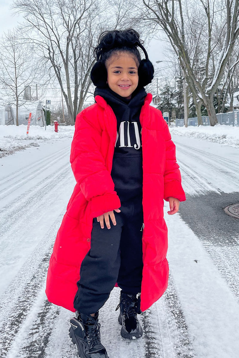 Mini Innovative Long Puffer Jacket - Red | Fashion Nova, Kids Jackets ...
