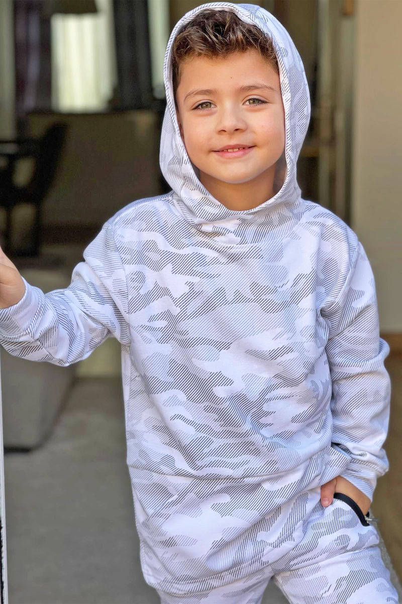 Mini Jake Camo Hoodie - White | Fashion Nova, Kids Sweatshirts ...