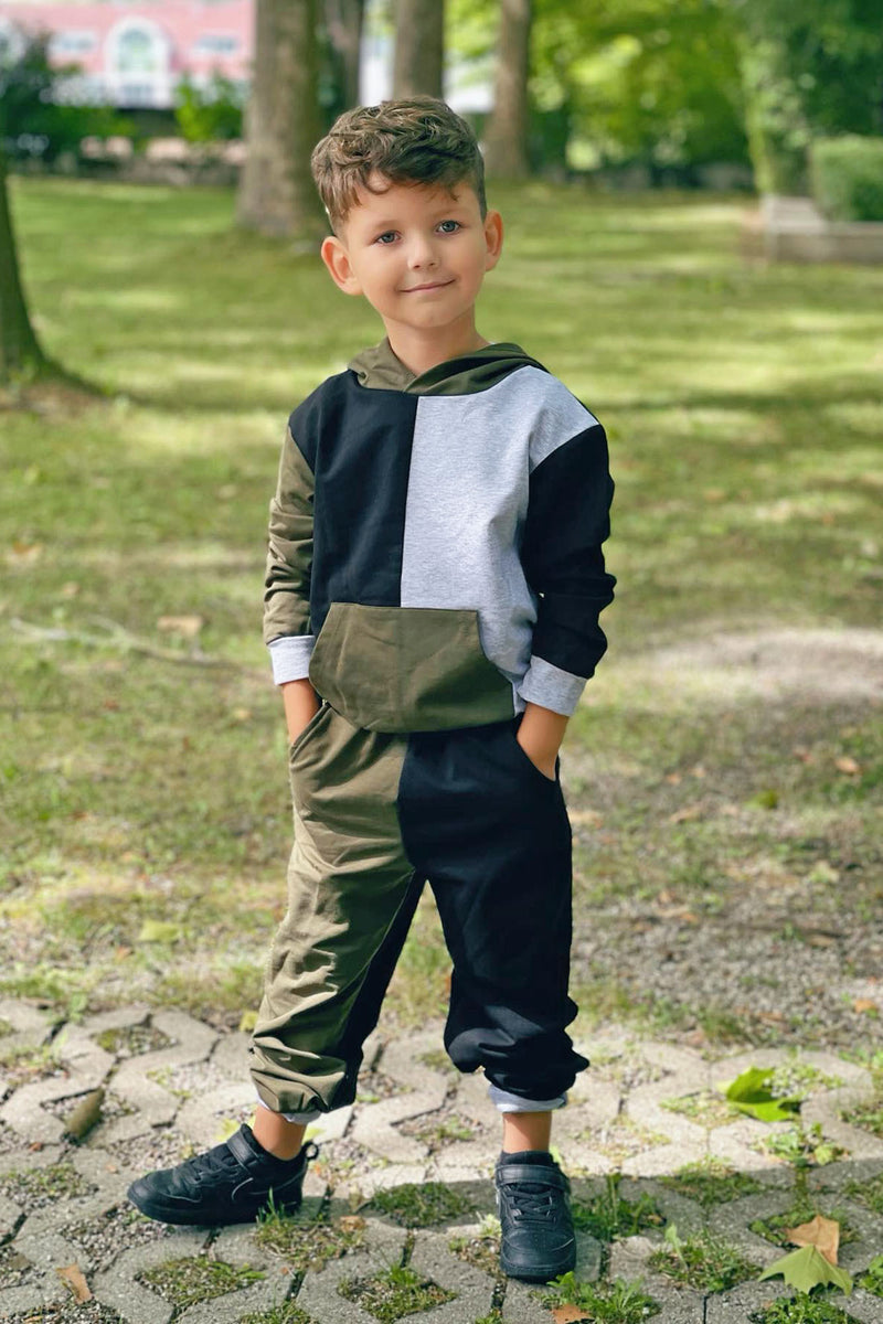 Mini Jordan Colorblock Jogger Set - Olive/combo | Fashion Nova, Kids ...