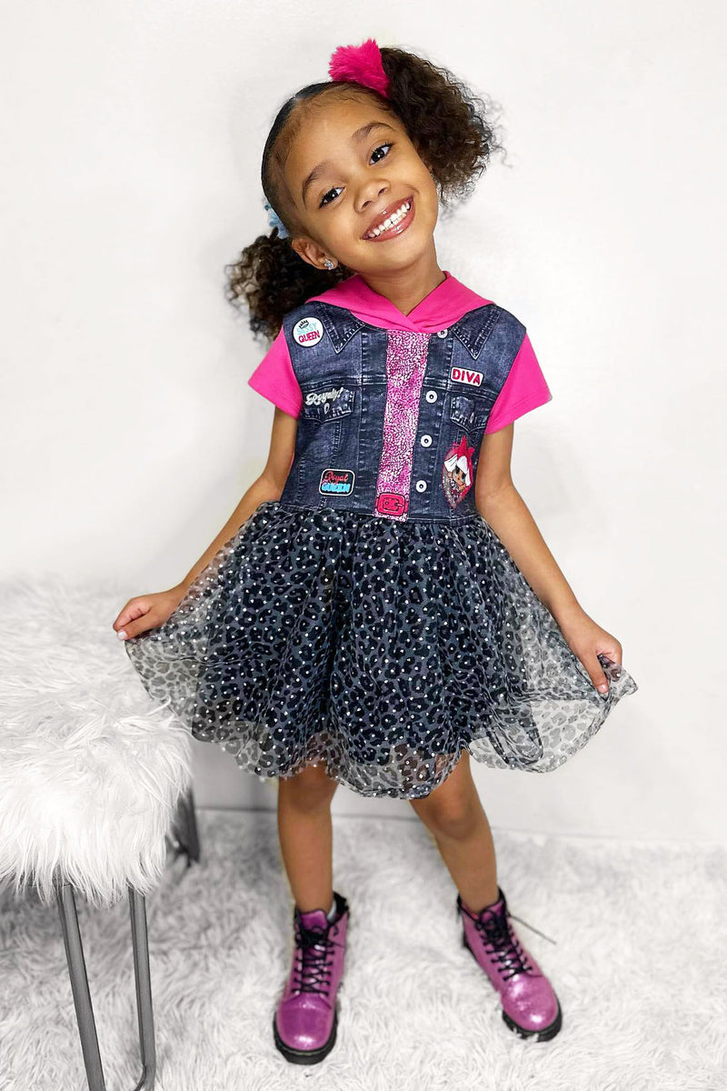 Mini LOL Surprise Diva Hooded Tulle Dress - Fuchsia/combo | Fashion ...