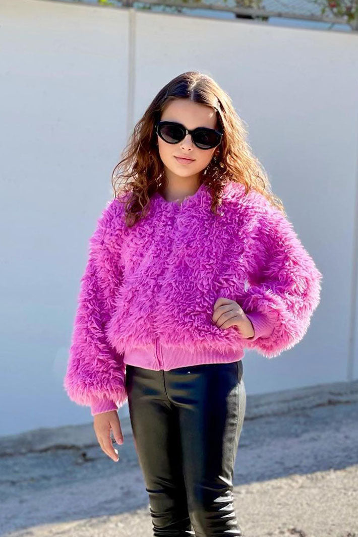 Mini Let's Rave Faux Fur Jacket - Pink | Fashion Nova, Kids Jackets ...
