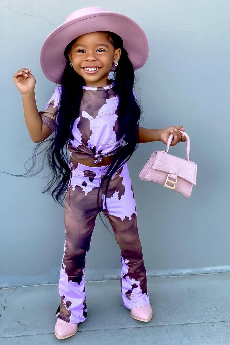Mini Moo Thang Pant Set - Lavender | Fashion Nova, Kids Sets | Fashion Nova