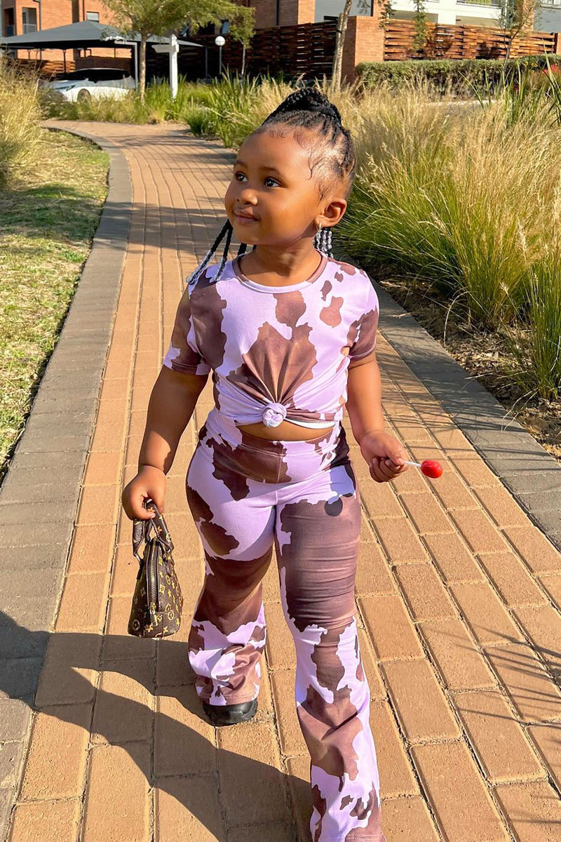 Mini Moo Thang Pant Set - Lavender | Fashion Nova, Kids Sets | Fashion Nova