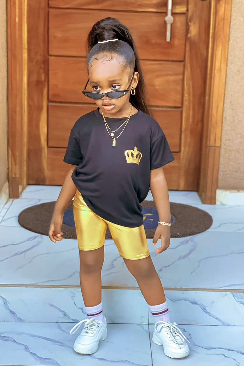 Mini Perfect Princess Short Set - Black | Fashion Nova, Kids Sets ...