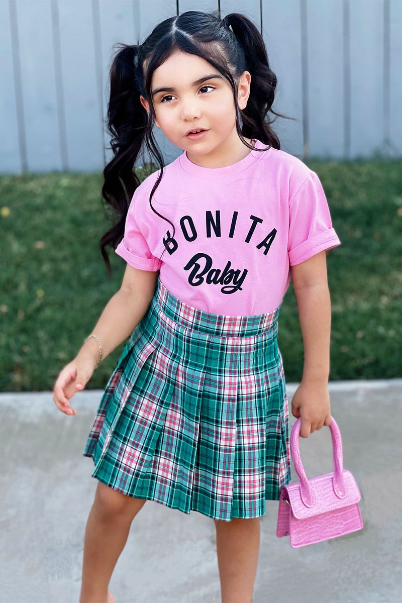 Mini Pretty In Plaid Pleated Skirt - Green/combo | Fashion Nova, Kids ...