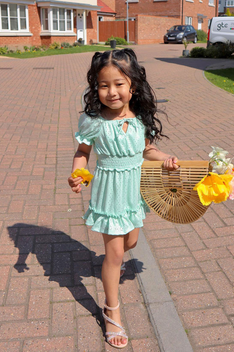 Mini Pretty Picnic Eyelet Dress - Mint | Fashion Nova, Kids Dresses ...
