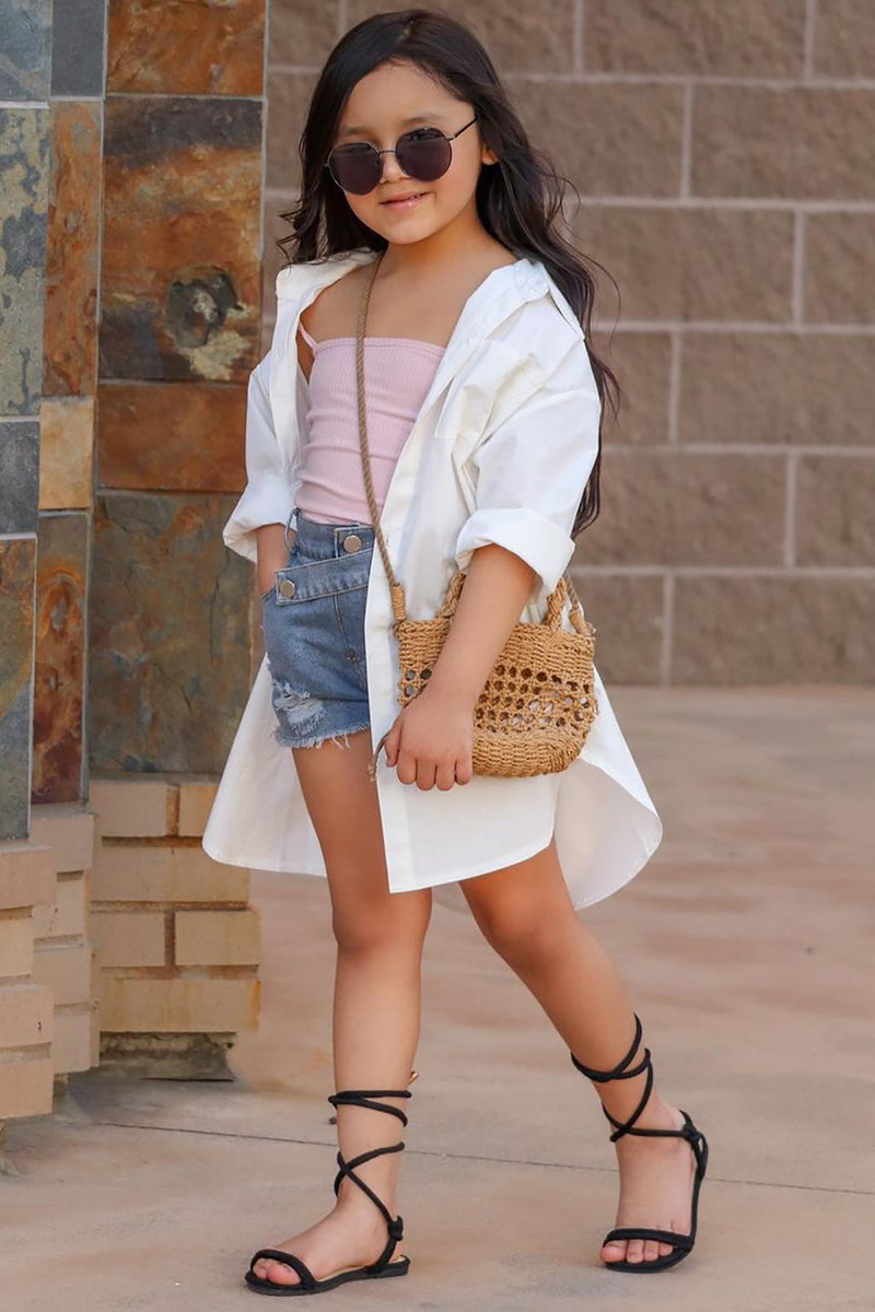 Mini Sassy Strut Walk Flat Sandal - Black | Fashion Nova, Kids Shoes ...