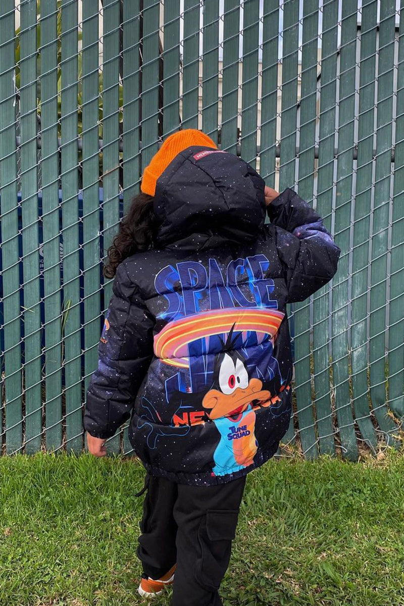 Mini Space Jam Galaxy Hooded Jacket - Black | Fashion Nova, Kids ...