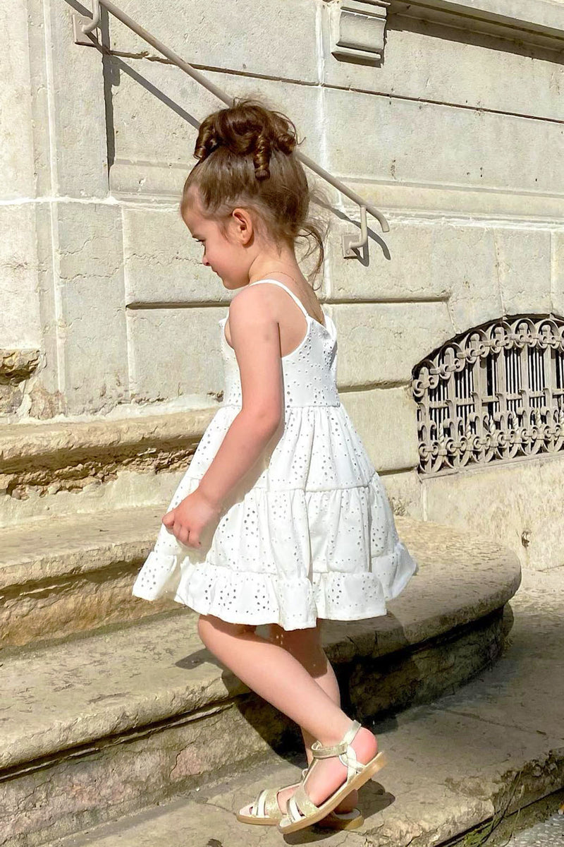 Mini Sweetie Eyelet Tiered Dress - Ivory | Fashion Nova, Kids Dresses ...