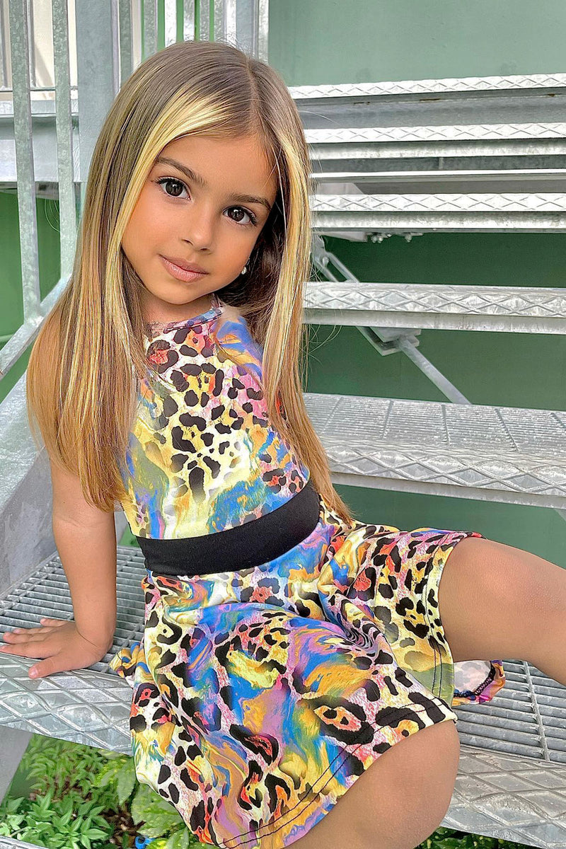 Mini Vibrant Leopard Dress - Yellow/combo | Fashion Nova, Kids Dresses ...
