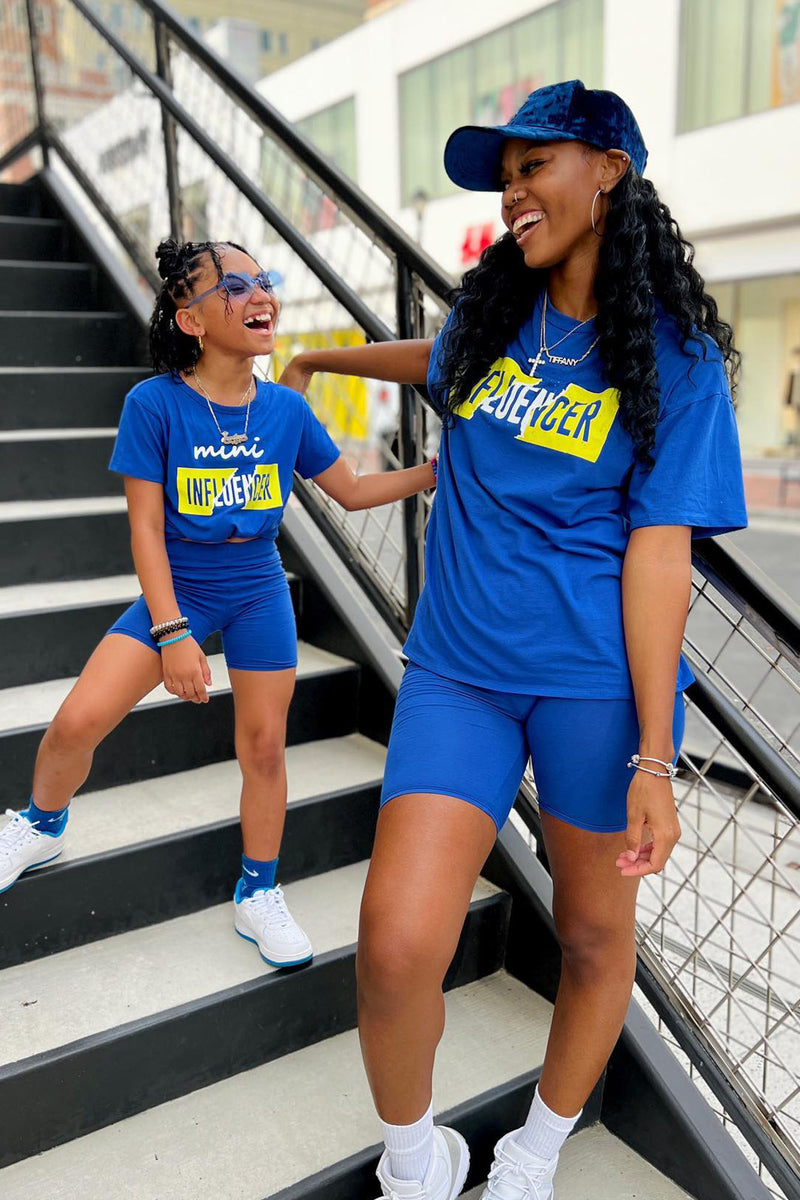 Mini Wanna Be Influencer Short Set - Royal | Fashion Nova, Kids Sets ...