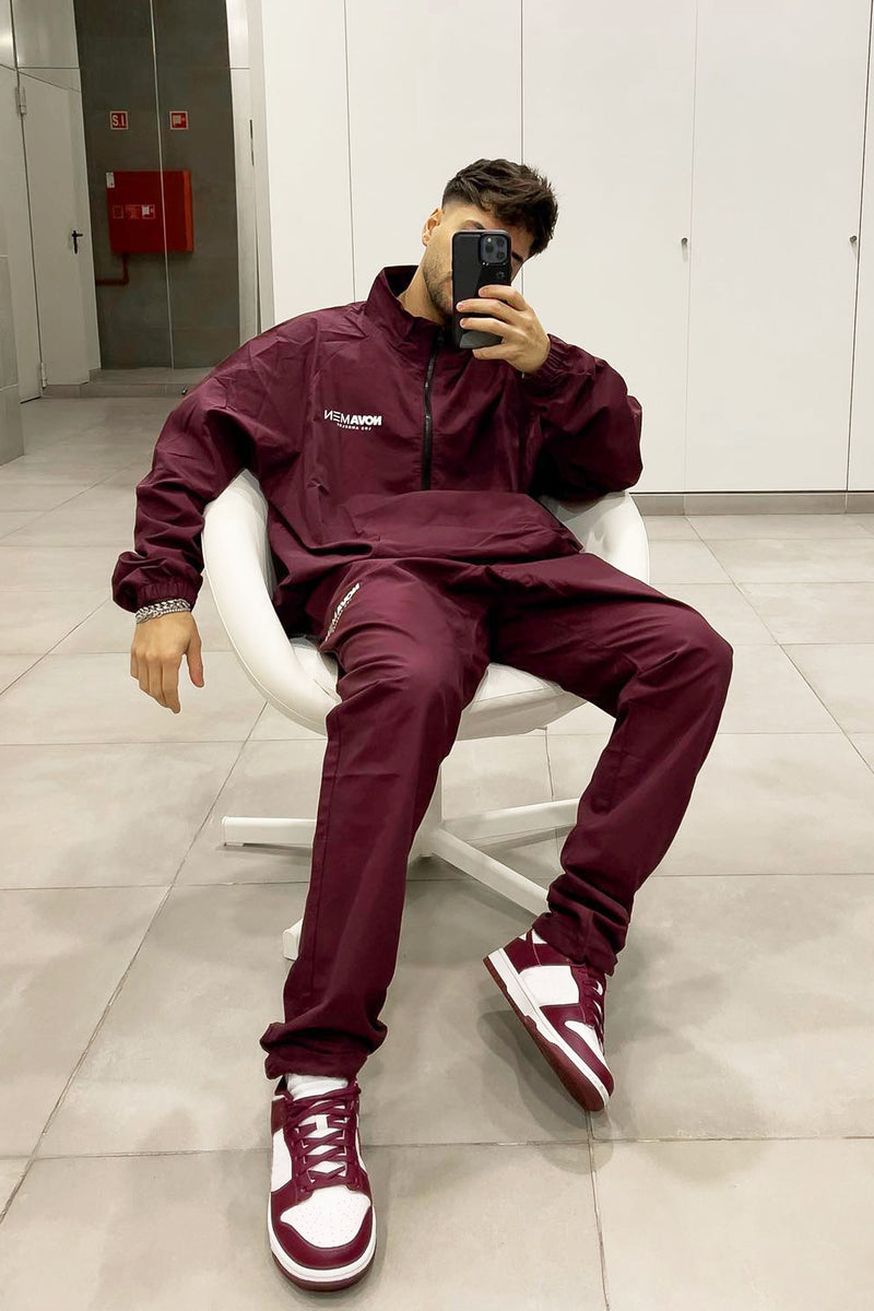 Novamen Anorak - Burgundy | Fashion Nova, Mens Jackets | Fashion Nova