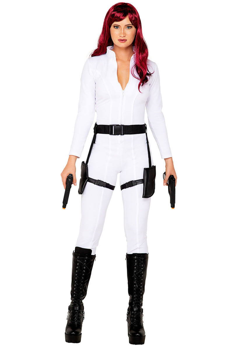 On A Special Mission 2 Piece Costume Set - White/combo | Fashion Nova ...