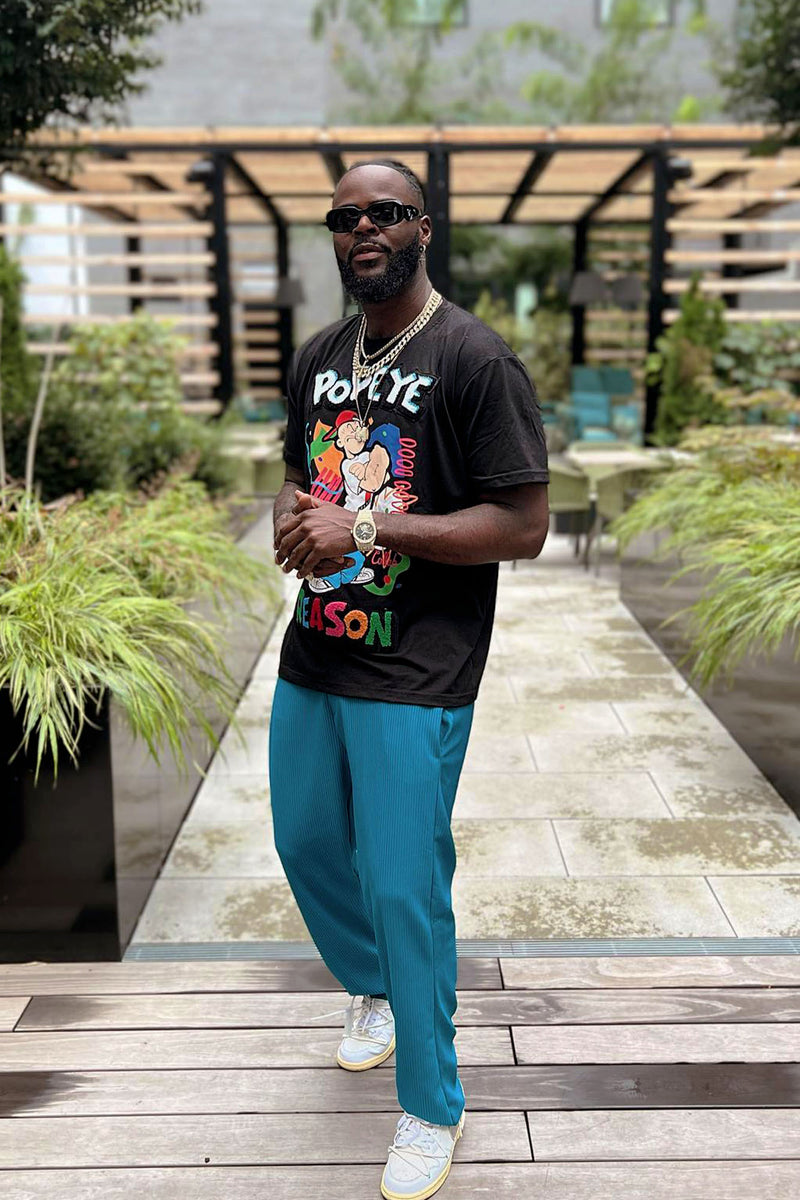 Popeye Rap Short Sleeve Tee - Black | Fashion Nova, Mens Graphic Tees ...