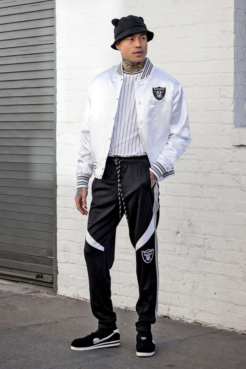 Raiders Track Pant - Black | Fashion Nova, Mens Pants | Fashion Nova