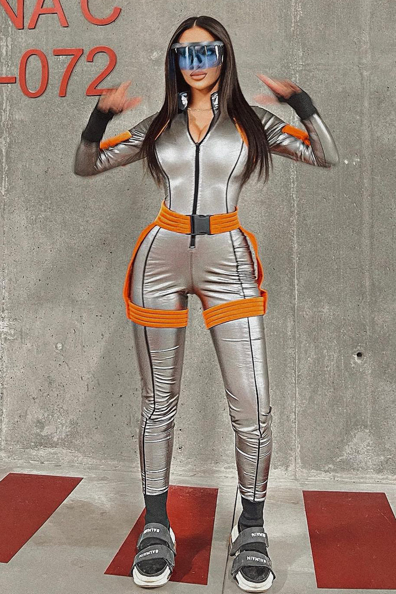 Rocket To The Moon Astronaut 4 Piece Costume Set - Silver | Fashion ...