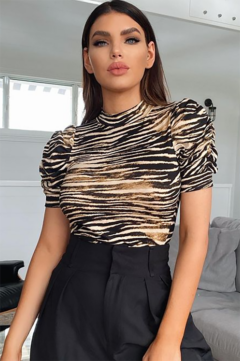 Sheer My Sleeve Top - Brown/Brown | Fashion Nova, Knit Tops | Fashion Nova