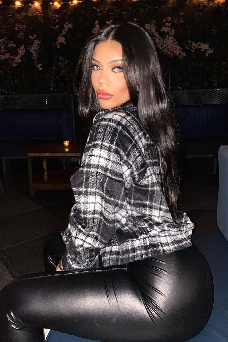 Truth Or Daring Plaid Jacket - Black/White | Fashion Nova, Jackets ...