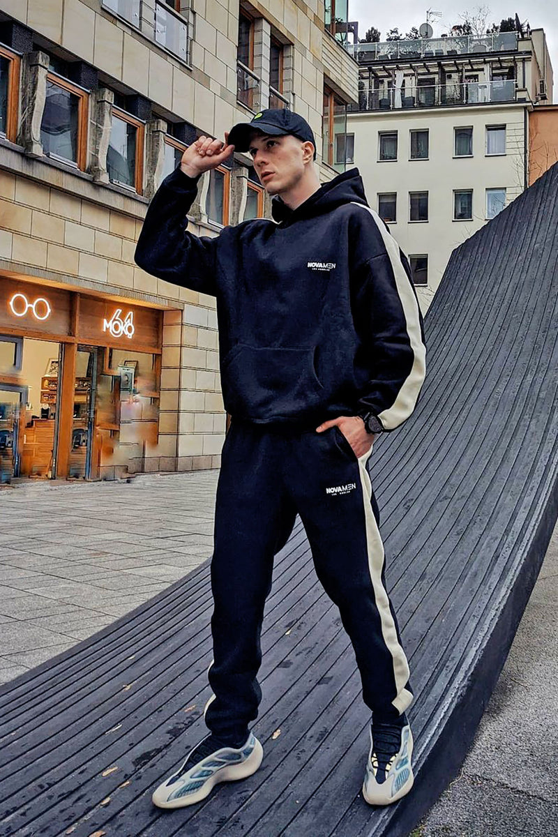 Tyson Everyday Striped Jogger - Black | Fashion Nova, Mens Pants ...