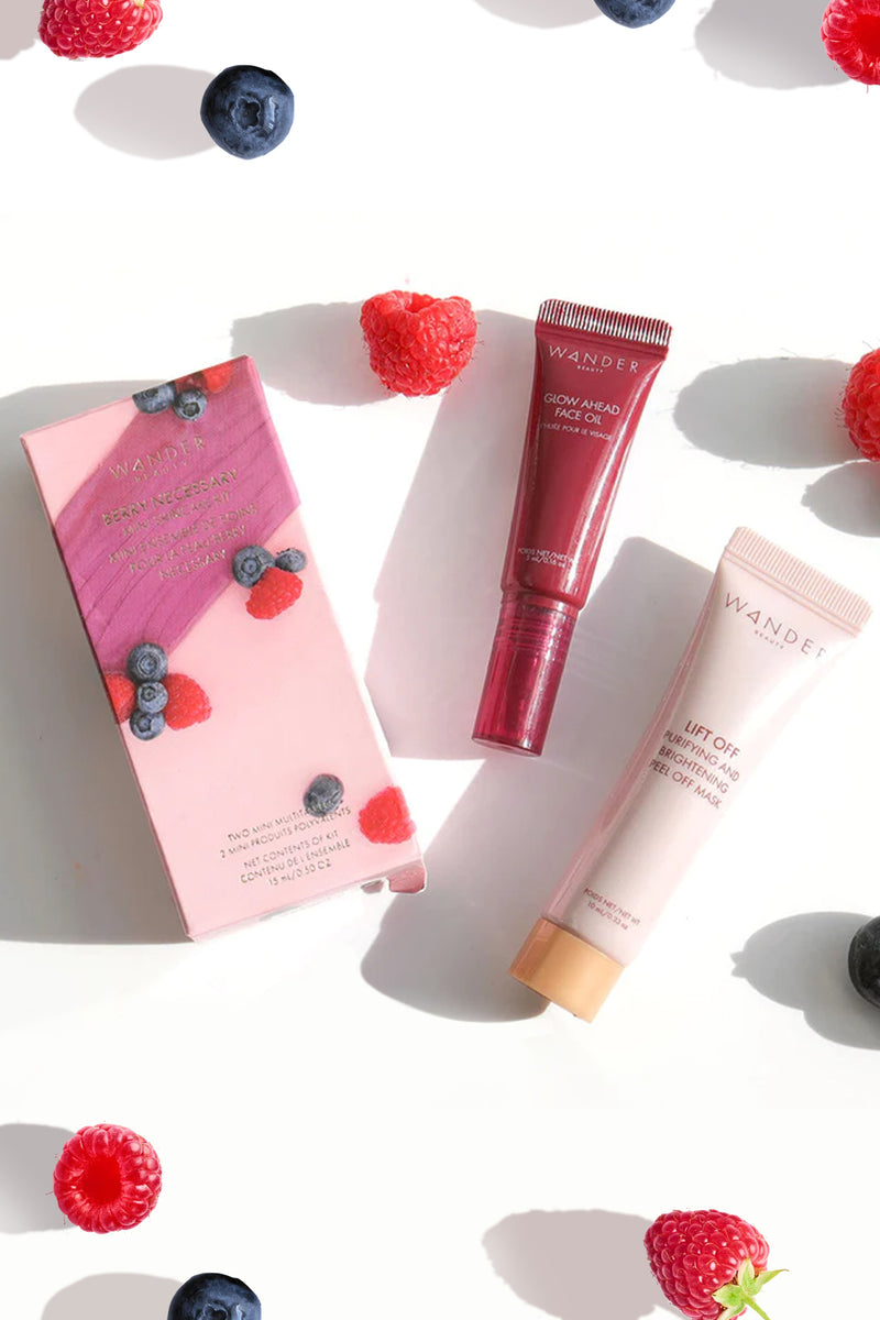 Wander Beauty Berry Necessary Mini Skincare Kit | Fashion Nova ...