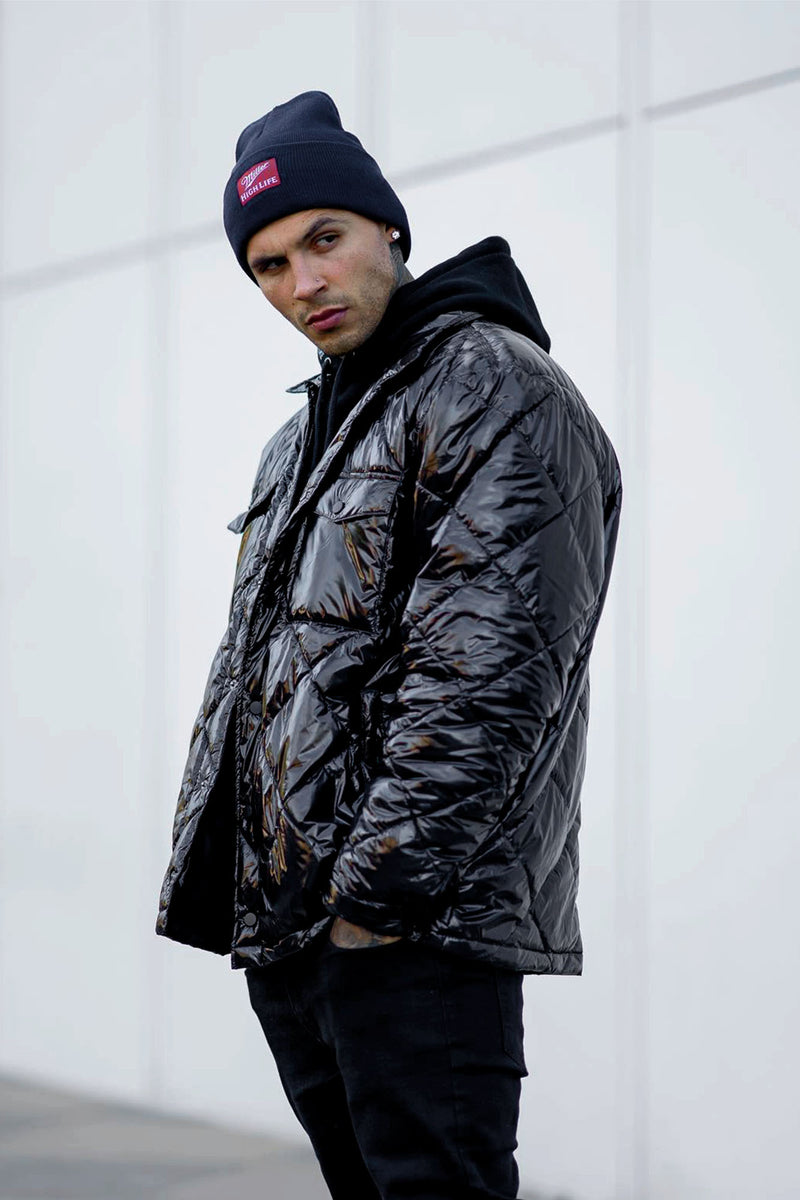 Your Diamond Quilted Puffer Jacket - Black | Fashion Nova, Mens Jackets ...