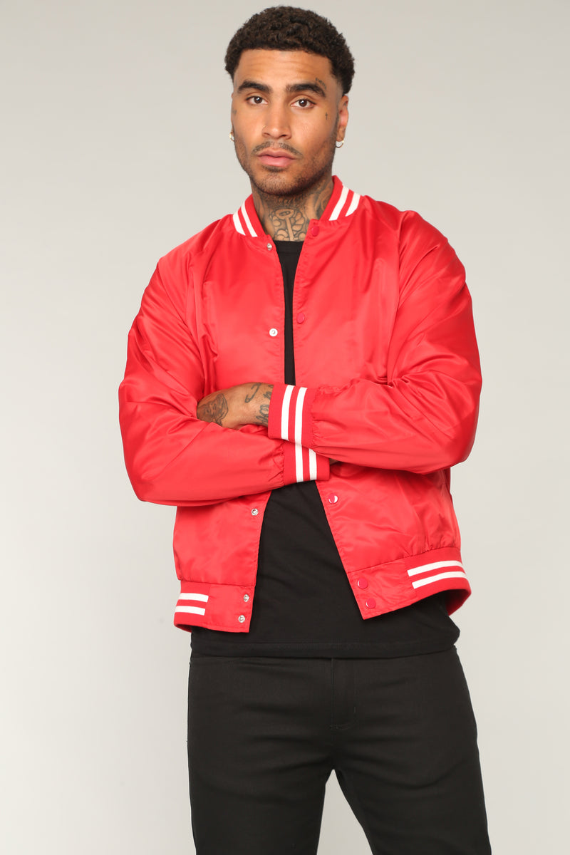Varsity Jacket - red | Fashion Nova, Mens Jackets | Fashion Nova